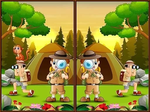Spot 5 Differences Camping oyununu sende hemen oyna, hemde bedava
